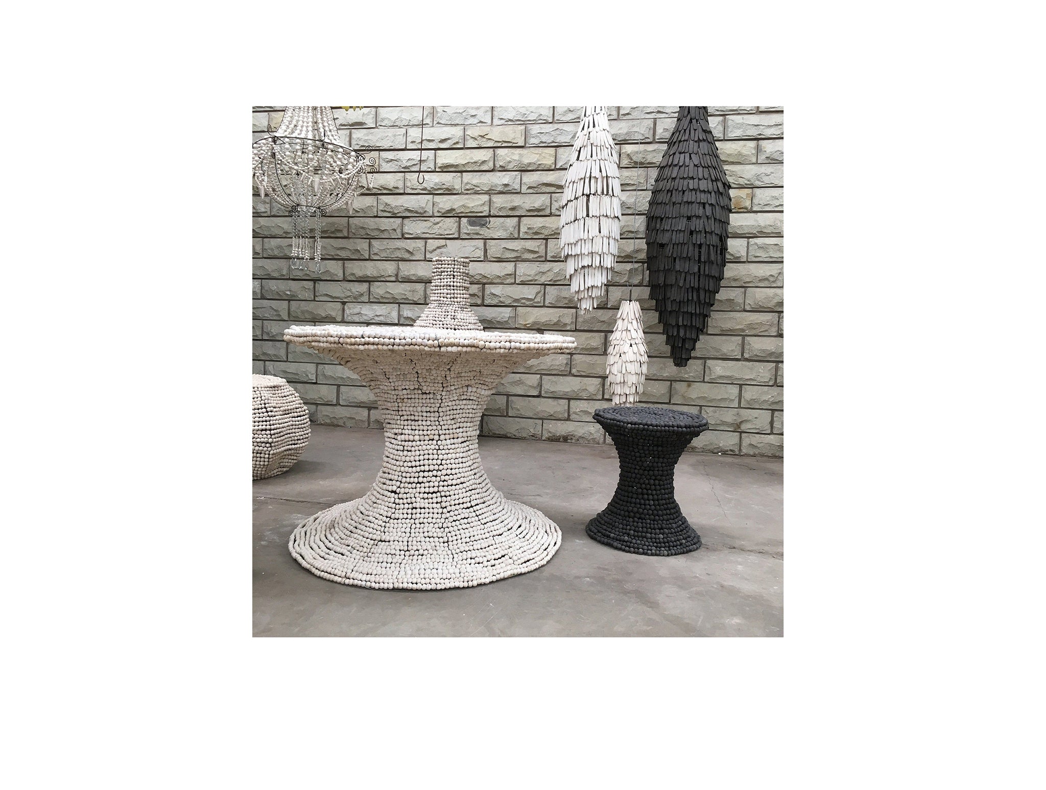 The Mud Beaded Stool – Mud Studio